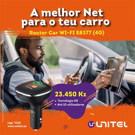 Unitel Router Car Wi Fi 4g Equipamento De Dados Que