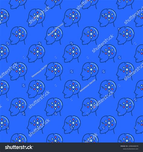 Ml Ai Head Vector Machine Learning Stock Vector Royalty Free