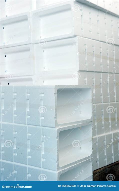 Expanded Polystyrene Boxes For Food Packaging And Transport Stock Image Image Of Business