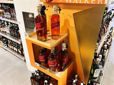 kyiv ukraine february 11 2025 whiskey johnnie walker red label