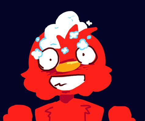 Ripped Elmo Stares Into Your Soul Drawception