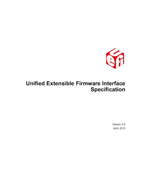 Pdf Uefi Specification V25 Dokumentips