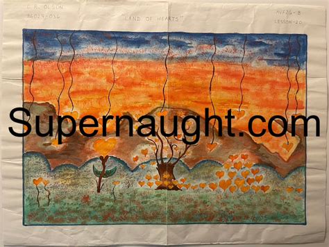 Clifford Olson Land Of Hearts Artwork Signed Twice Supernaught