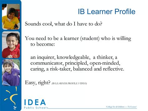 Ib Learner Profile PPT