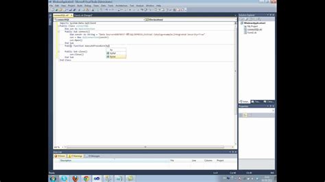 Visual Basic Net 2010 ใช้ Storeprocedure Part 1 Youtube
