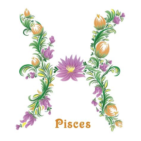 Pisces Zodiac Sign Flower 60 Photos
