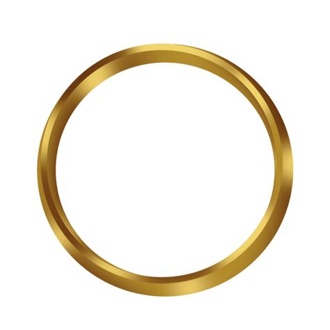 Gold Circle Frame Pngs For Free Download