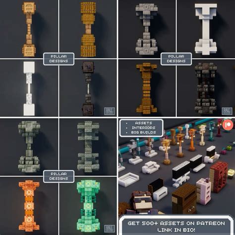 Pillar Design Minecraft
