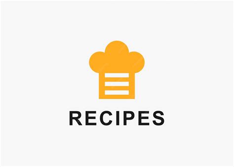 Premium Vector Chef Recipe Logo Design Vector Illustration On White