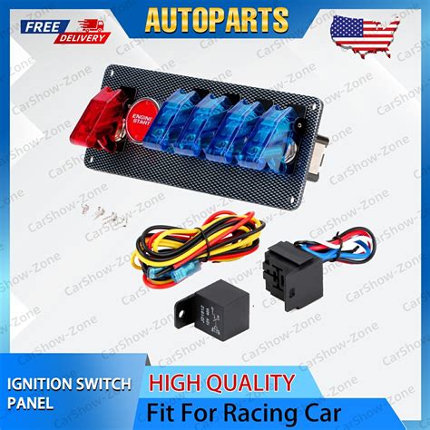 Ignition Switch Panel 12v Car Racing Switch Panels With Led Toggle