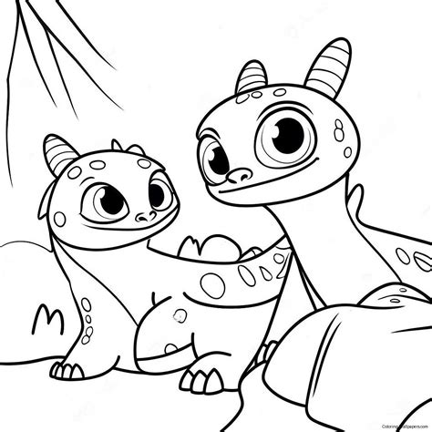 How To Train Your Dragon Coloring Pages Triple Strike