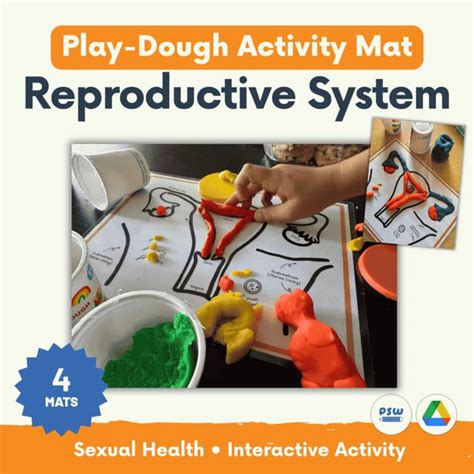 Reproductive System Play Dough Activity Mats Health Lesson Plans For Sex Ed