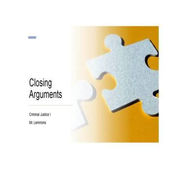 Closing Arguments At A Criminal Trial Google Slides Version TPT