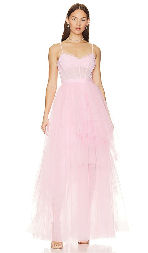 Shop Pink Corset Maxi Dresses Bustier Top Gowns Revolve