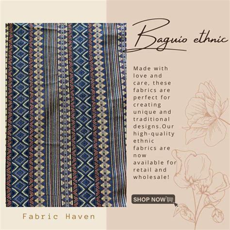 Ethnic Baguio Igorot Fabric Geometric Design Lazada Ph