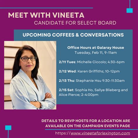 Community Announcement Meet Vineeta Kumar Candidate For Select Board The Lexington Observer