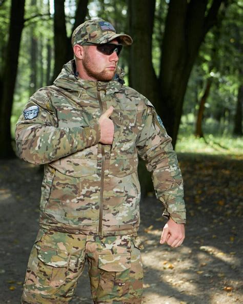 Зимова військова куртка Army Multicam M-65 на Omni-Heat підкладці, ріп ...