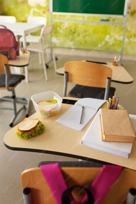 Free Photo High Angle Classroom Interior Design