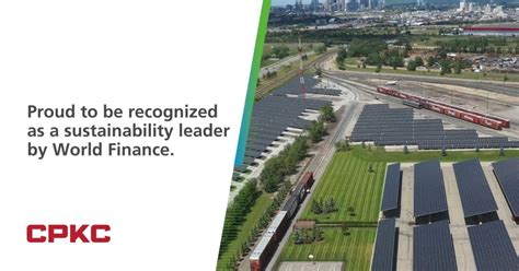 Cpkc On Linkedin Cpkc Recognized As Sustainability Leader