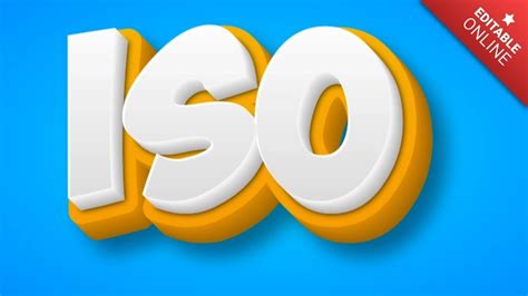 Iso Text Effect Generator