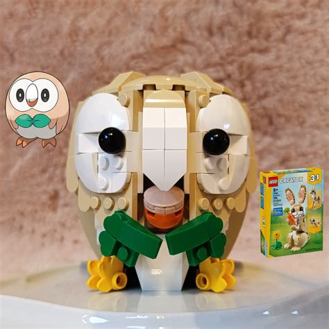 Lego Moc 31162 Rowlet Pokemon By Jheewee Rebrickable Build With Lego