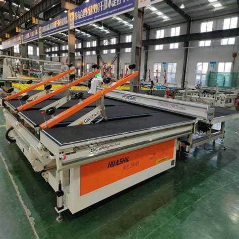 Automatic Glass Loading Machinery Cnc Cutting Breaking Table Remote Control Glass Processing