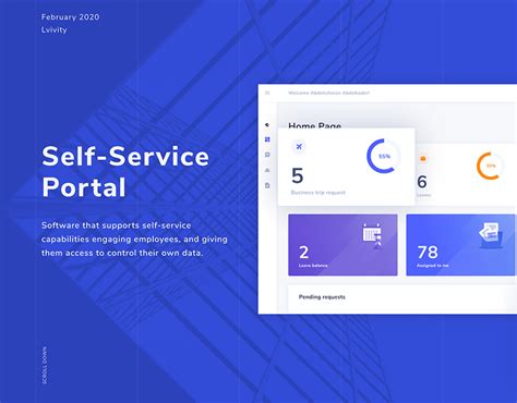 Self Service Portal Website Redesign Behance