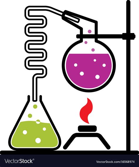 Chemical Experiment Set Royalty Free Vector Image