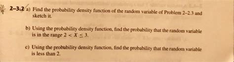 Solved Probabilistic Methods Of Signal And System Chegg