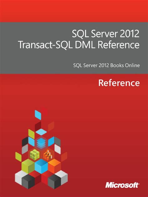 Sql Server 2012 Transact Sql Dml Reference Pdf Plsql Microsoft
