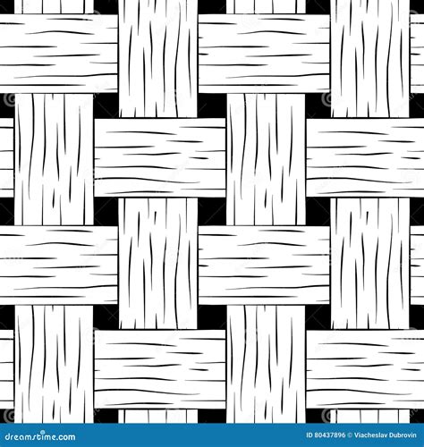 Braided Seamless Pattern Wooden Braided Texture Royalty Free Stock