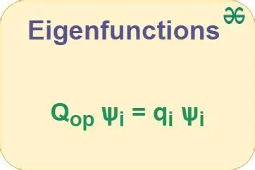 Eigenfunctions GeeksforGeeks