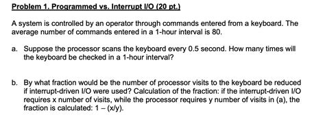 Solved Problem Programmed Vs Interrupt Pt A Chegg