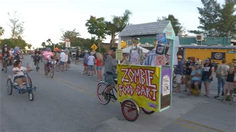 Fantasy Fest Key West 2023 Zombie Bike Ride Youtube