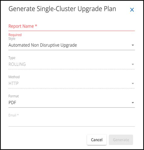 Generate An Upgrade Plan For Single Cluster And Multiple Clusters Netapp Documentation