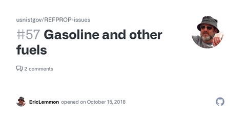 gasoline and other fuels · issue 57 · usnistgov refprop issues · github