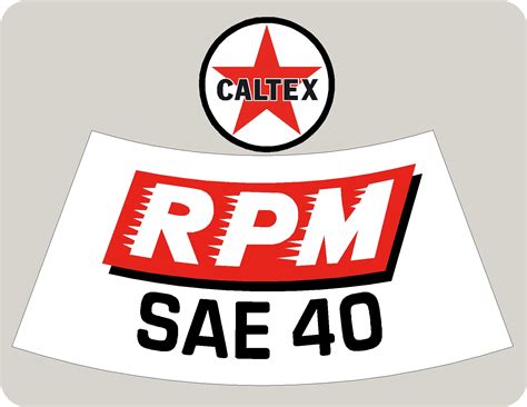 Obd10 40 Caltex Rpm Oil Pourer Top Decal Roadside Relics