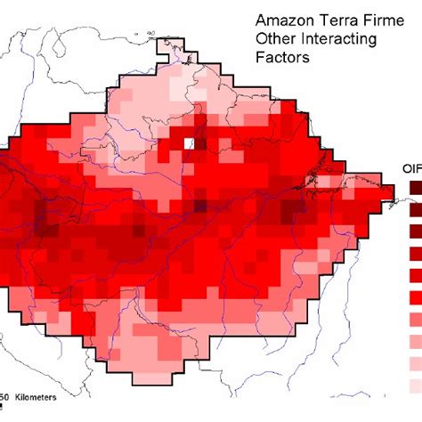 Map Of Average Tree Density Trees ≥ 10 Cm Dbh Ha 1 Across The