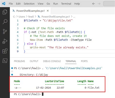 How To Create File If Not Exists In Powershell