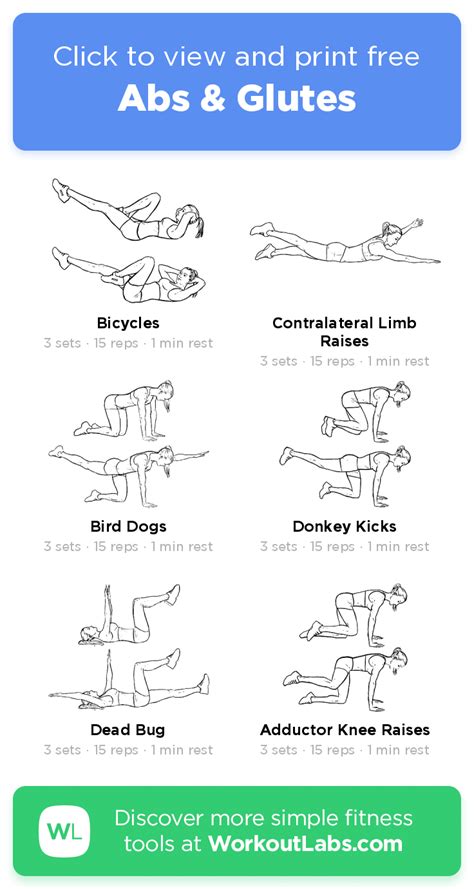 Abs And Glutes Exercise Plan