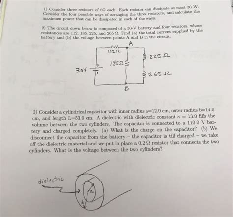 Solved 1 Consider three resistors of 6Ω each Each resistor Chegg com
