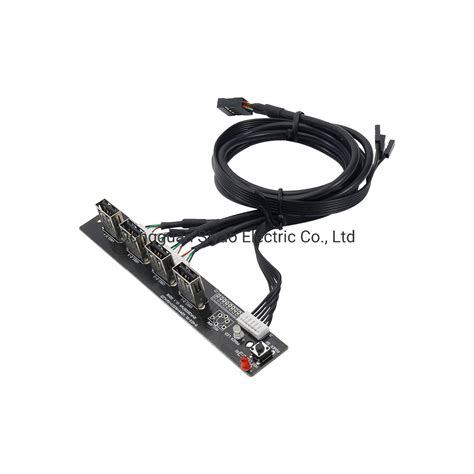 Pc Case Usb Front Panel Cable 1 To 4 Ports Usb 2 0 Pswandled Hd Audio