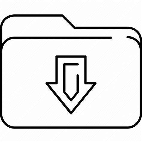 Arrow Down Download File Folder Interface Icon Download On Iconfinder