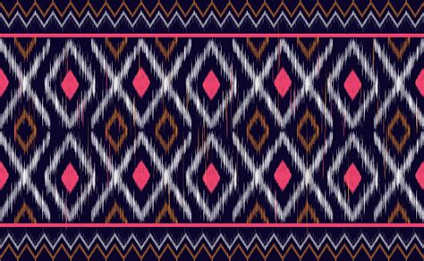 Embroidery Pattern Vector Geometric Ethnic Continuous Tribal