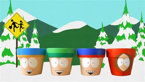 South Park Flower Pots Plant Pot Characters South Park Party