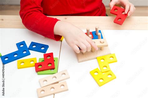 Matching The Shapes 3d Wooden Constructor Implement For Learning To