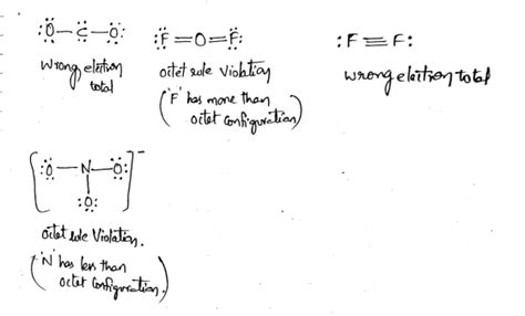 Each Pictured Lewis Structure Is Invalid Identify The Error In Each Case Homeworklib