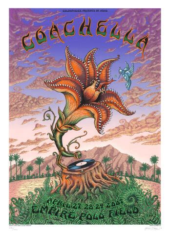Coachella Vintage Concert Silkscreen From Empire Polo Field Apr 27