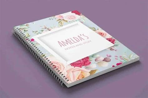 Spiral Bound Notebook Printing Services For College Size A4 At