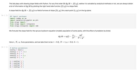Solved This Lab Plays With Drawing Slope Fields With Python Chegg